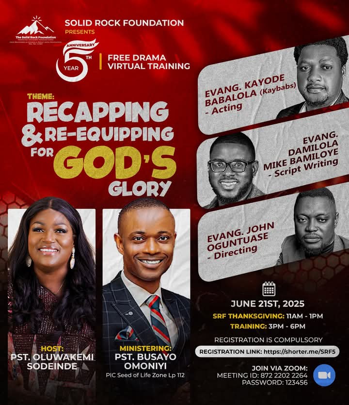 Solid Rock Foundation To Celebrate 5th Anniversary With Free Drama ...